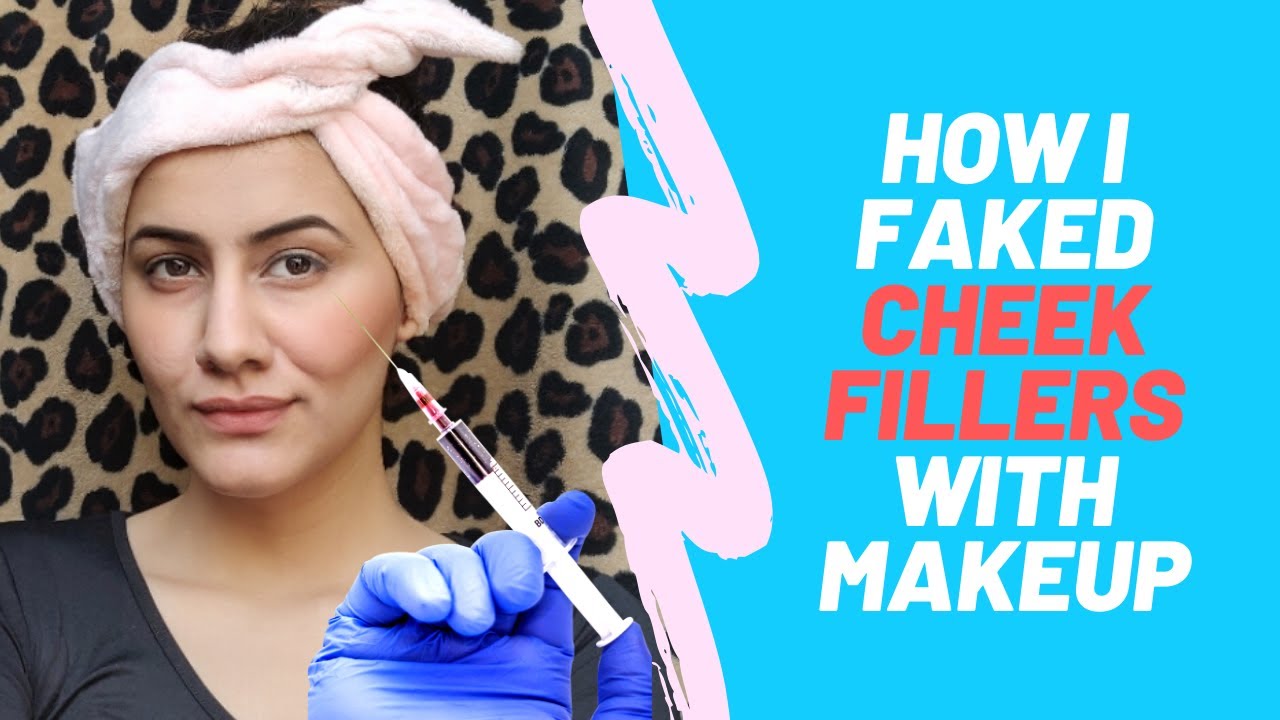 How i faked CHEEK FILLERS with makeup... BEFORE AND AFTER - YouTube