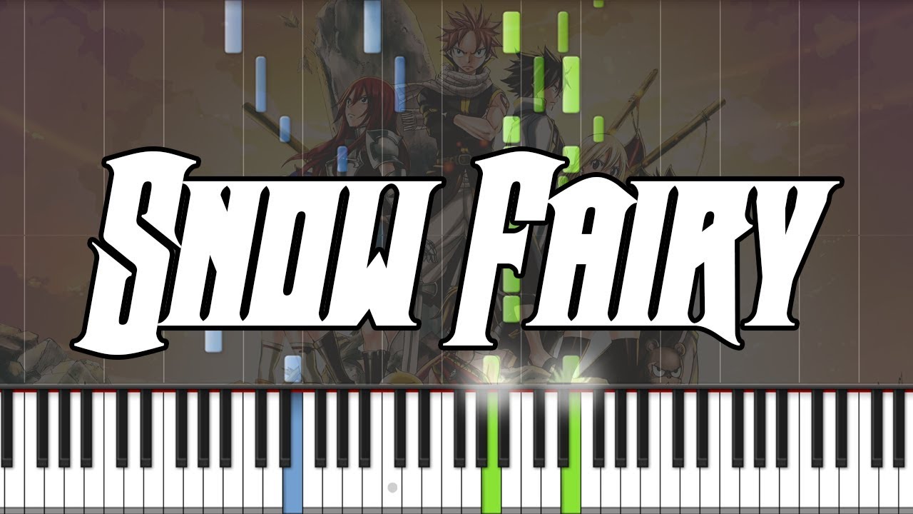 Fairy Tail OP 1 - Snow Fairy - Piano Tutorial [Synthesia] - YouTube