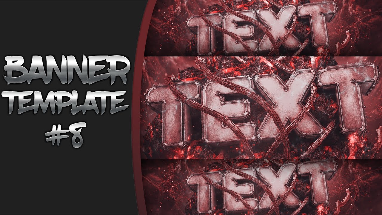 3D Lava Banner Template (C4D + PS) - YouTube