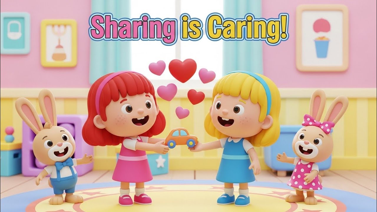 💖 Sharing Is Caring! | Ruby & Rosie Learn to Share 🐰 | Rabbit Kids TV ...