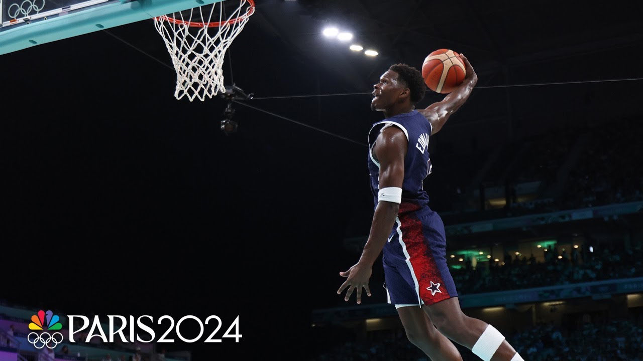 Prepare for liftoff! The best dunks from the Paris Olympics men's ...