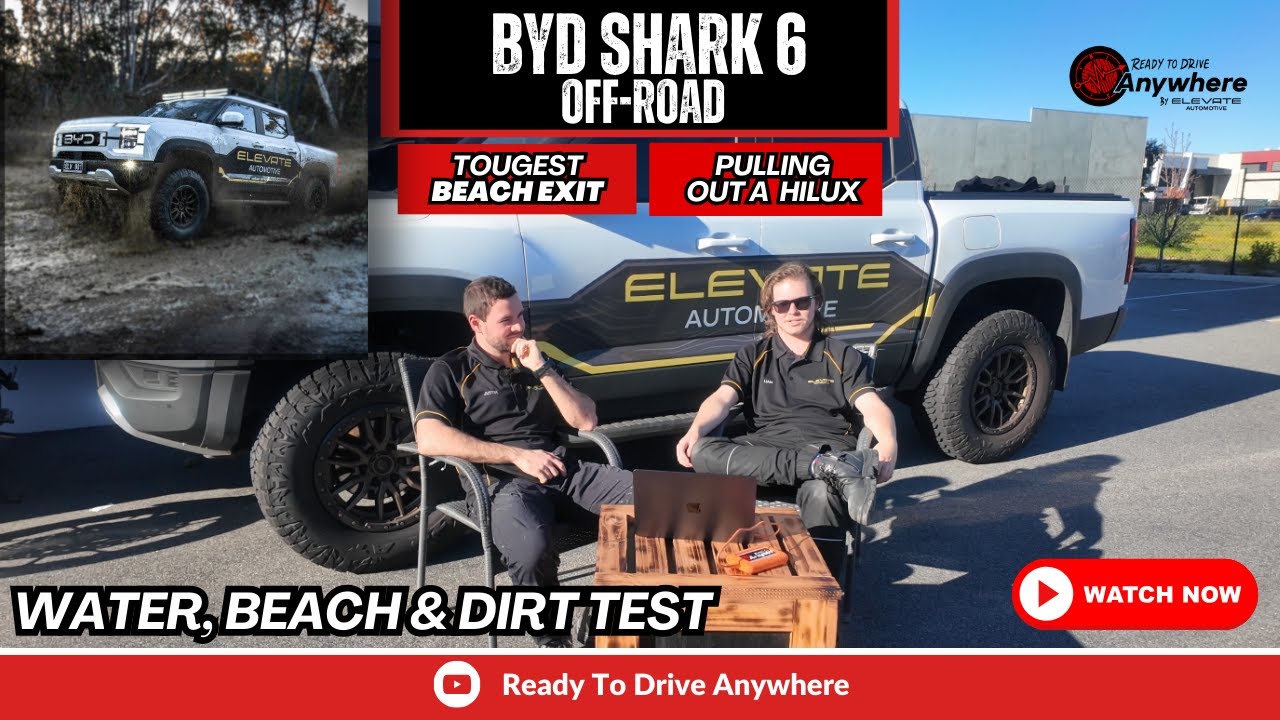 BYD Shark 6 First Off-Road Test – Can It Handle Beaches, Mud & Water ...