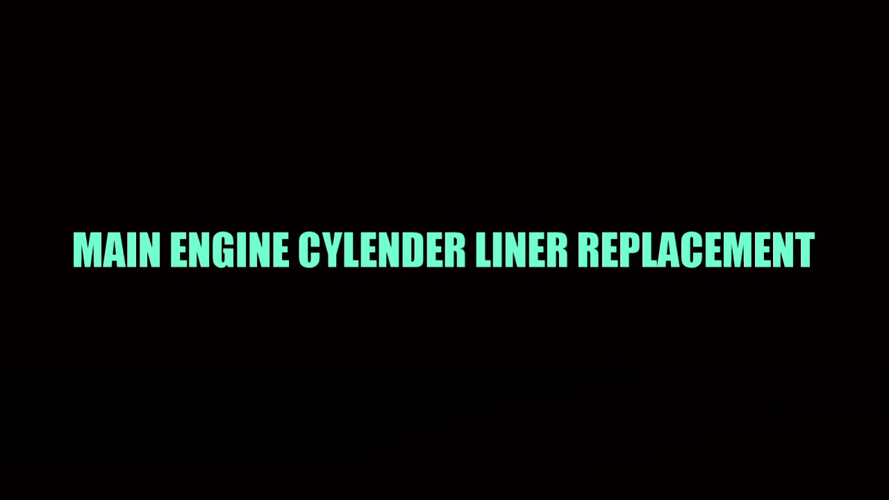 Ship's Main engine cylinder liner replacement time lapse - YouTube