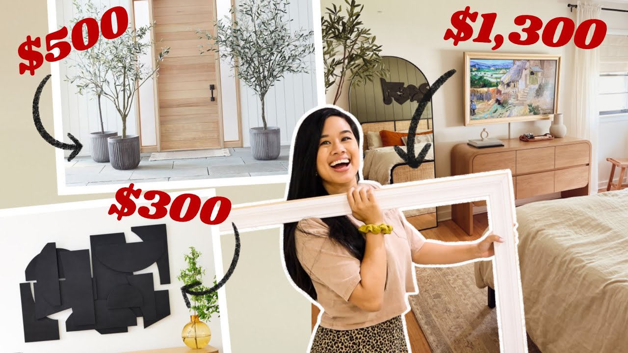 Upgrading My Bedroom w/ EXPENSIVE DIY Home Decor Dupes! | DREAM FRAME ...