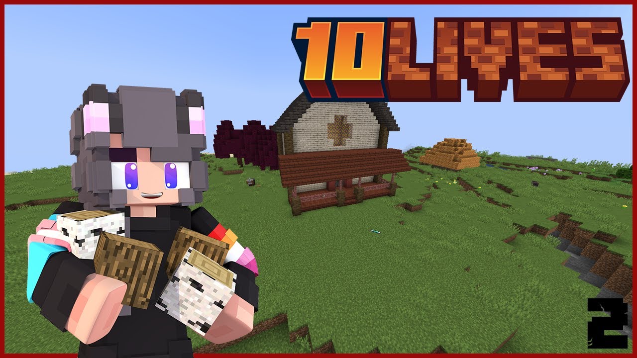 My New Home | 10 Lives - Ep 2 | Minecraft: Modded Hardcore 1.20.1 - YouTube