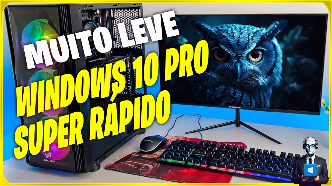 WINDOWS SUPER PRO 10| RÁPIDO | OTIMIZADO PARA PC FRACO 🔥2024