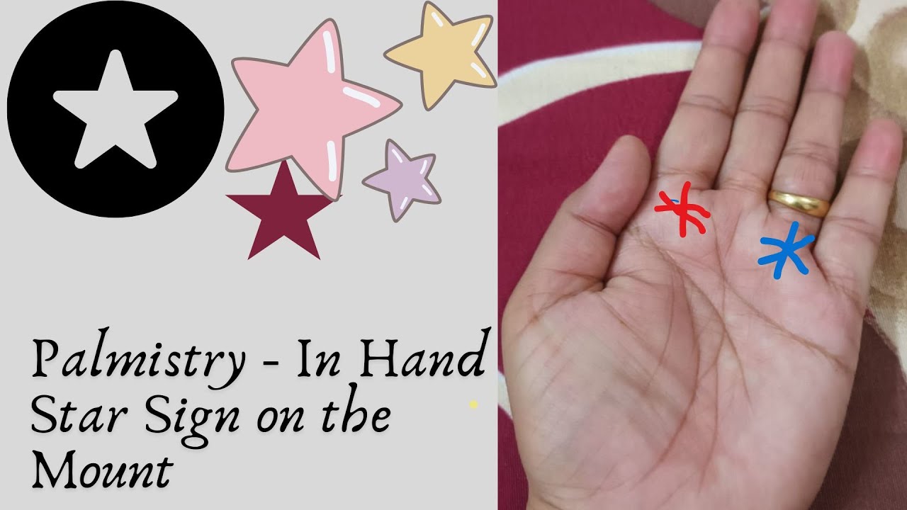#Palmistry - Star Sign on the Mount - हाथ मे किसी पर्वत पर स्टार का चिन ...