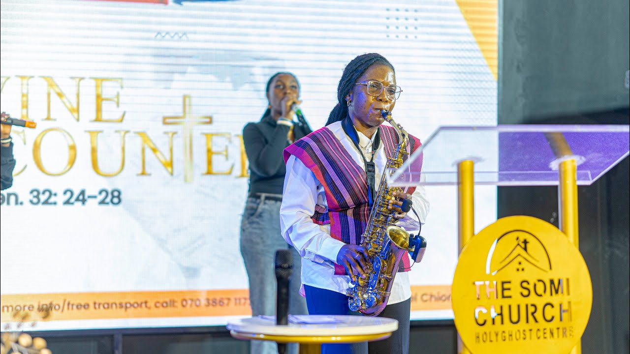 Olorun Agbaya You are Mighty by Nathaniel Bassey (Sax live ministration ...