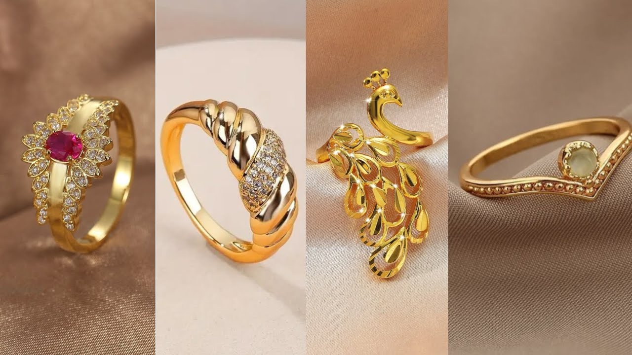Gold Ring design for women || Gold ring design || 2 gram gold rings for ...
