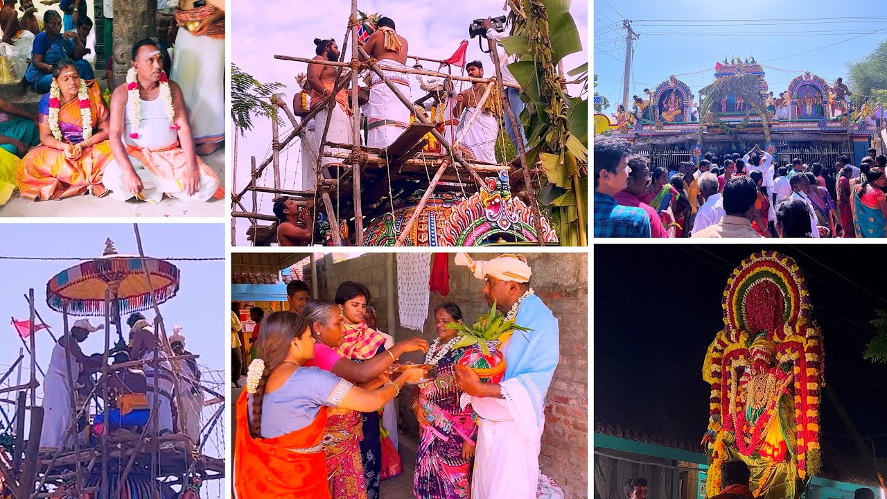அம்மா ஊர் கோவில் திருவிழா vlog | களைகட்டியது | happy temple function vlog | சாமி தரிசனம் | - YouTube