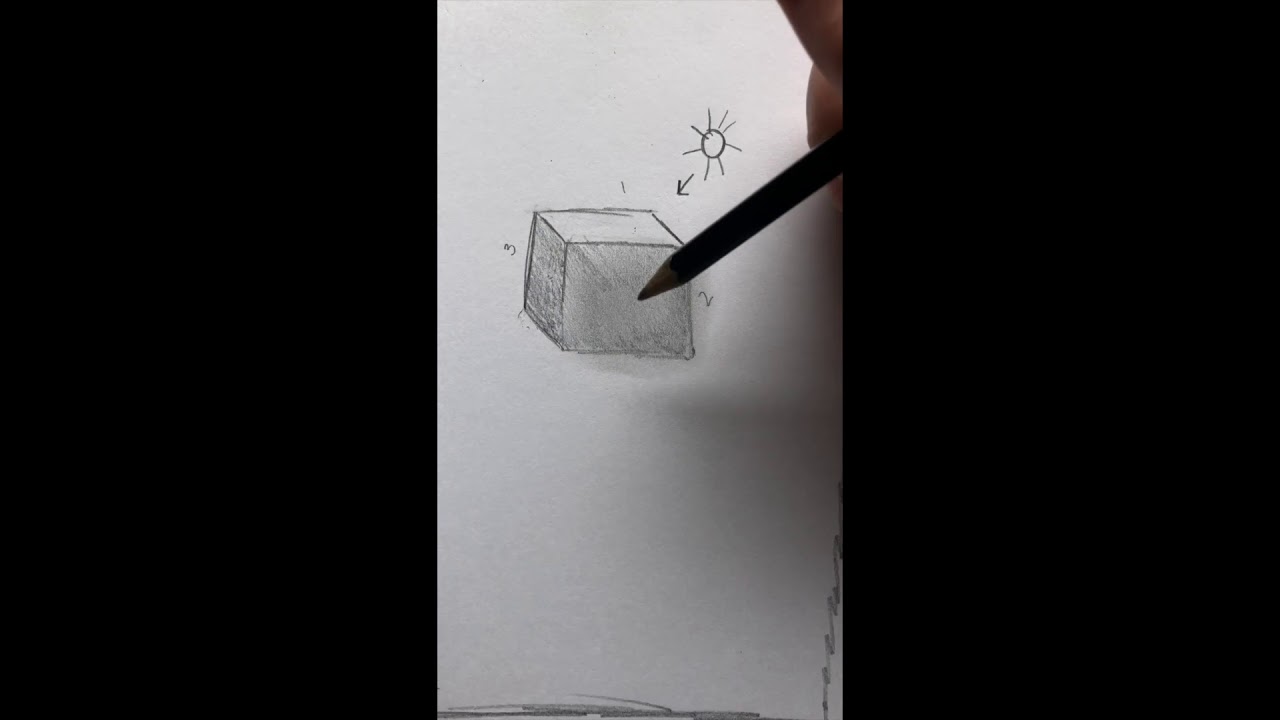 Cube Drawing & Shading - YouTube
