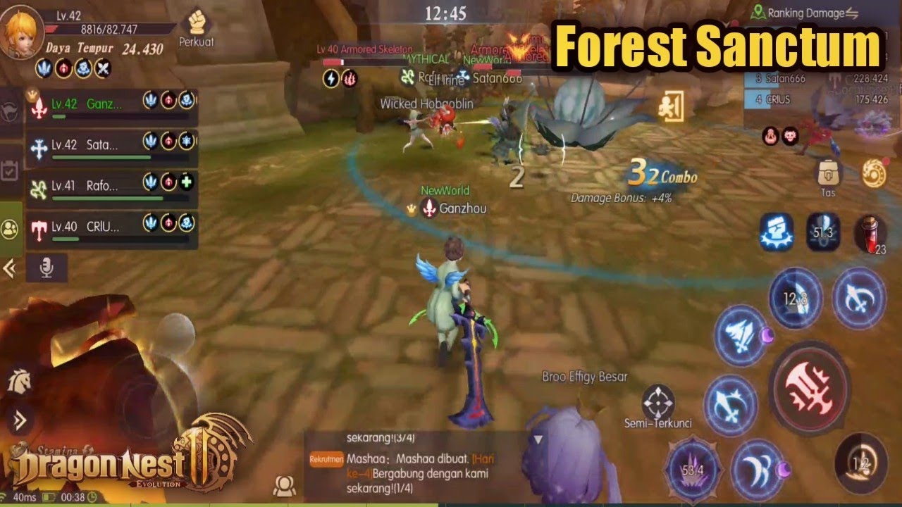 Dragon Nest 2 Evolution - Forest Sanctum Gameplay - YouTube