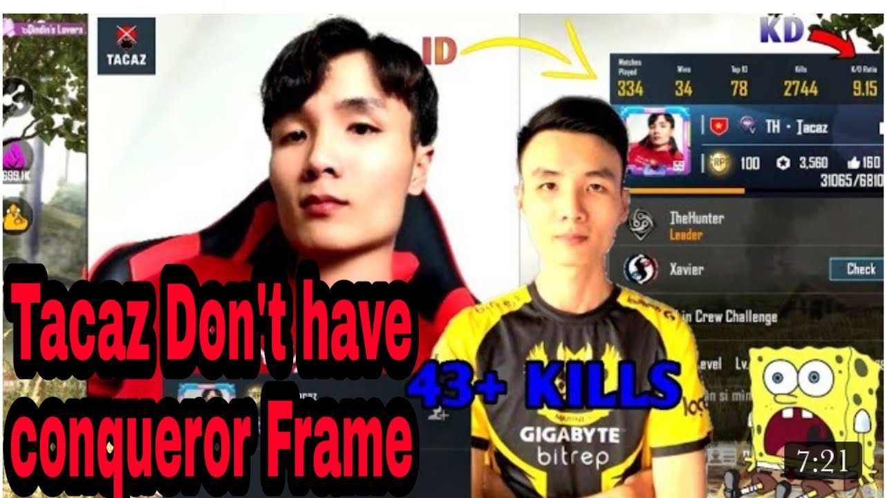 TACAZ|COFFIN|RUPPO PROFILE /ID/KD/TIER SEASON 14.PUBG MOBILE - YouTube