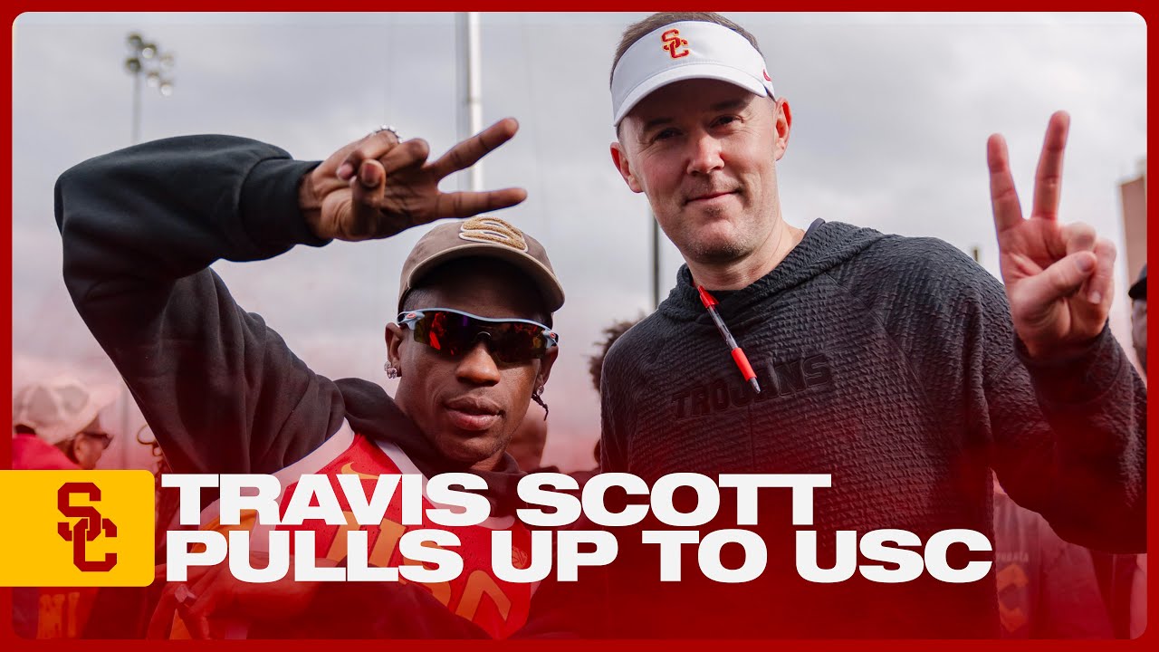 TRAVIS SCOTT visits USC FOOTBALL! 🔥 ️ (2024 USC Football) [4K + bonus ...