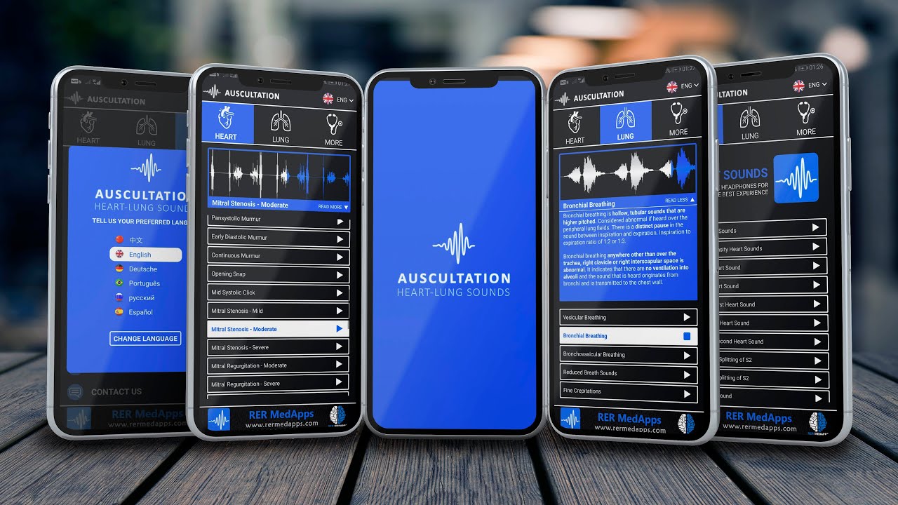 Auscultation - Heart & Lung Sounds | RER MedApps | Medical Apps for Doctors | Download Google ...