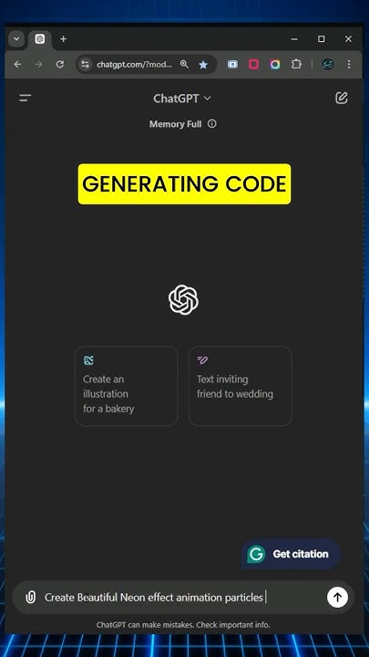 Particle Animations with ChatGPT Using HTML, CSS, JS #shorts #coding #yshorts - YouTube
