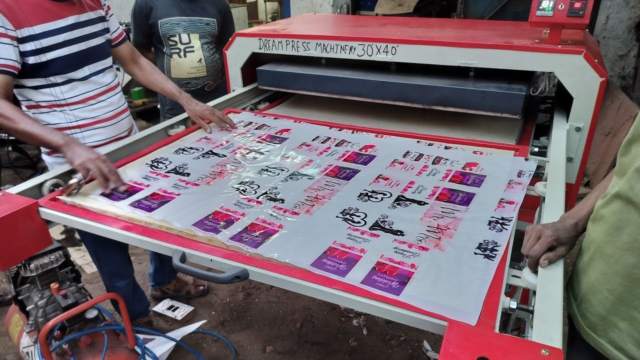 Garware Polyester Film Printing Machine @dreampressmachinery Dholak ...