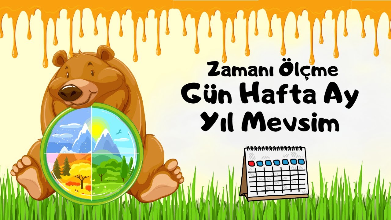 Zamanı Ölçme 2. sınıf mevsim hafta gün ay - YouTube