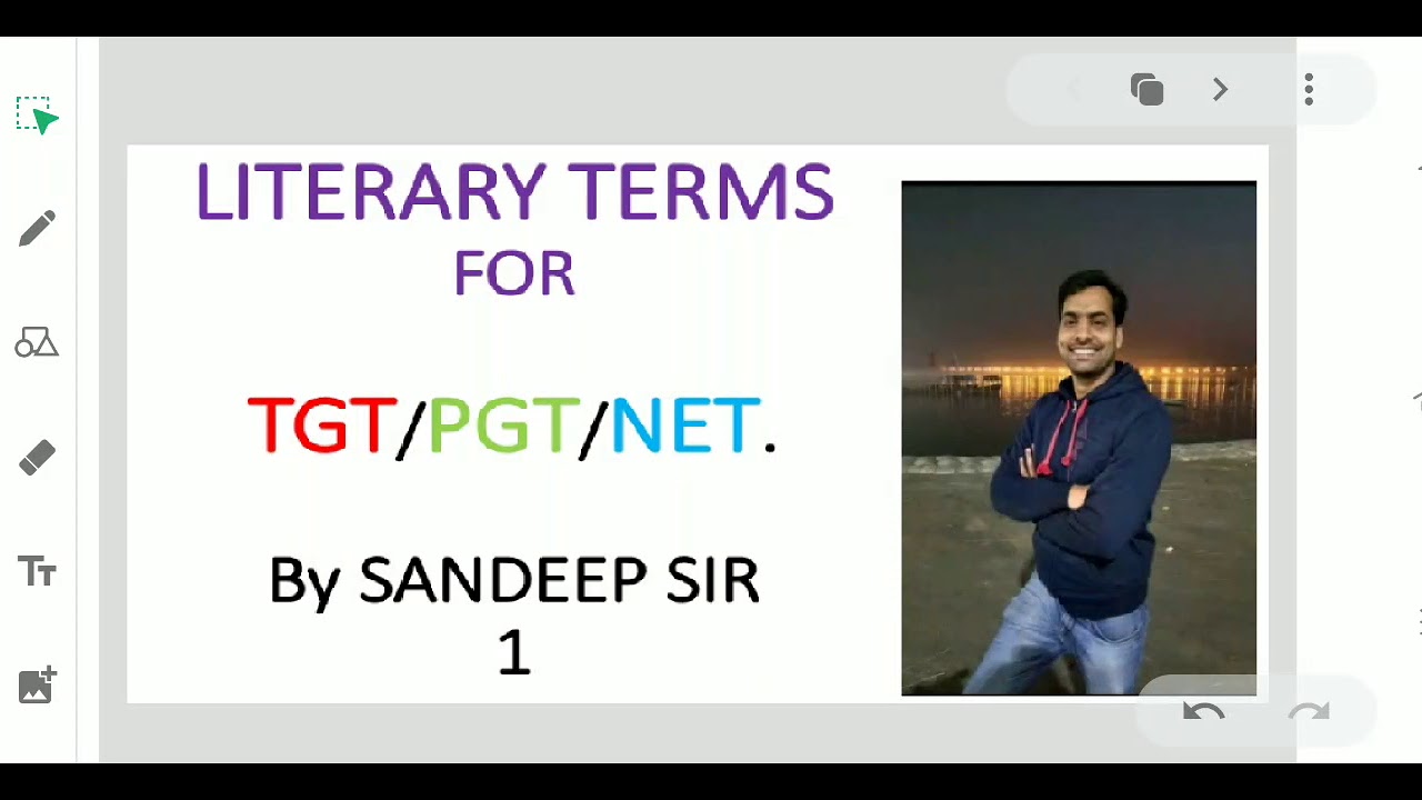 LITERARY TERMS FOR TGT/PGT/NET . - YouTube