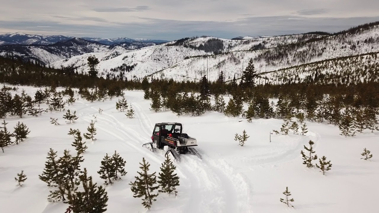 polaris 6x6 on tracks - YouTube