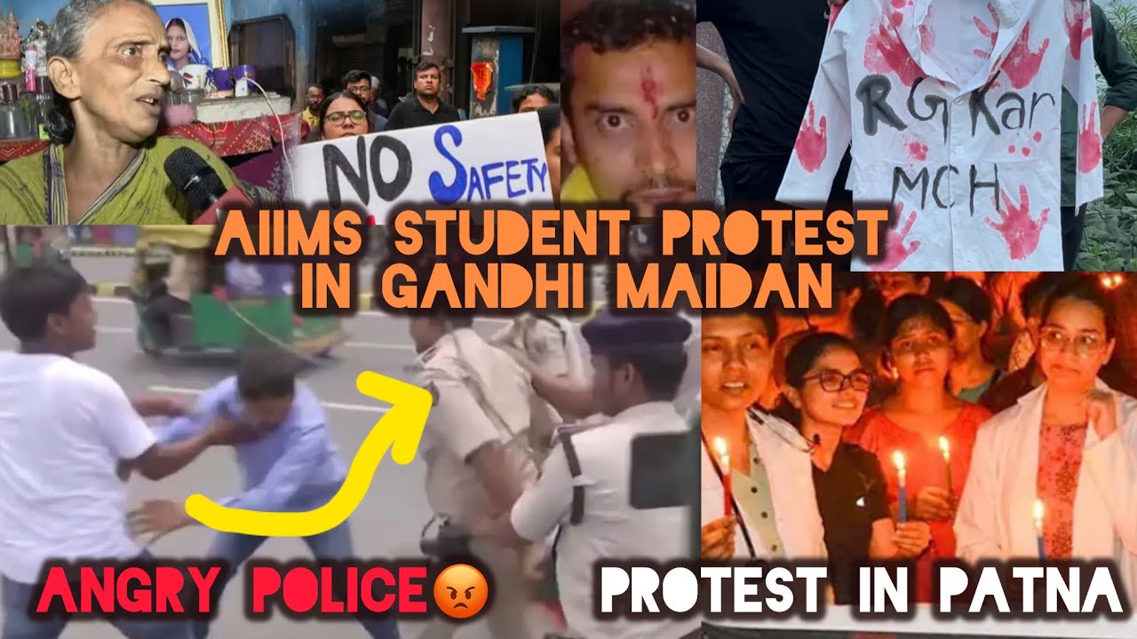 PATNA AIIMS MEDICAL STUDENT PROTEST AT PATNA GANDHI MAIDAN 😡MOUMITA ...