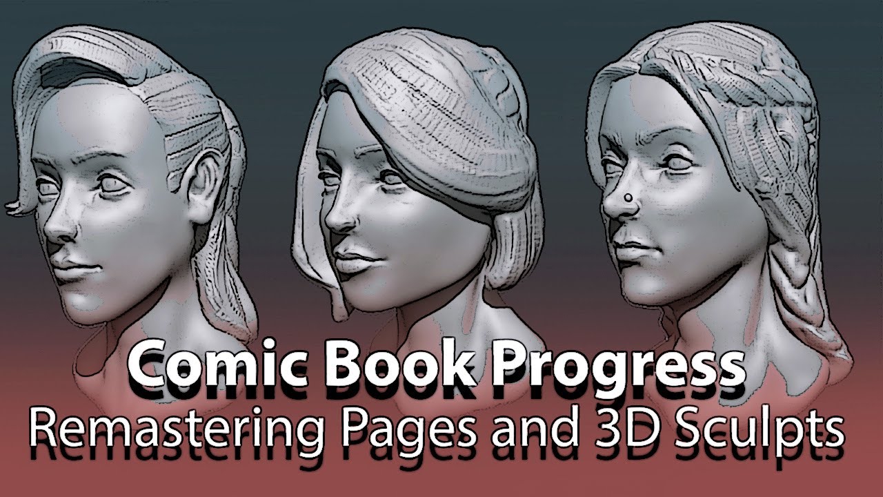 3D modelling for comics and remastering pages for printing - Jesus ...