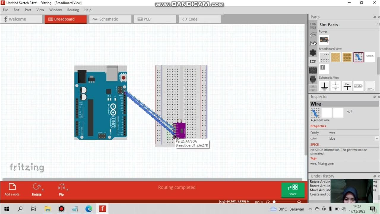 UAS TEKNOLOGI IOT (MEMBUAT FILE SKEMATIK MENGGUNAKAN SOFTWARE FRIDZING) - YouTube