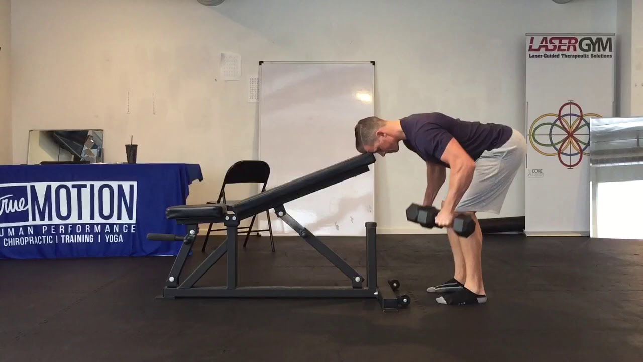 Head Supported DB Row - YouTube