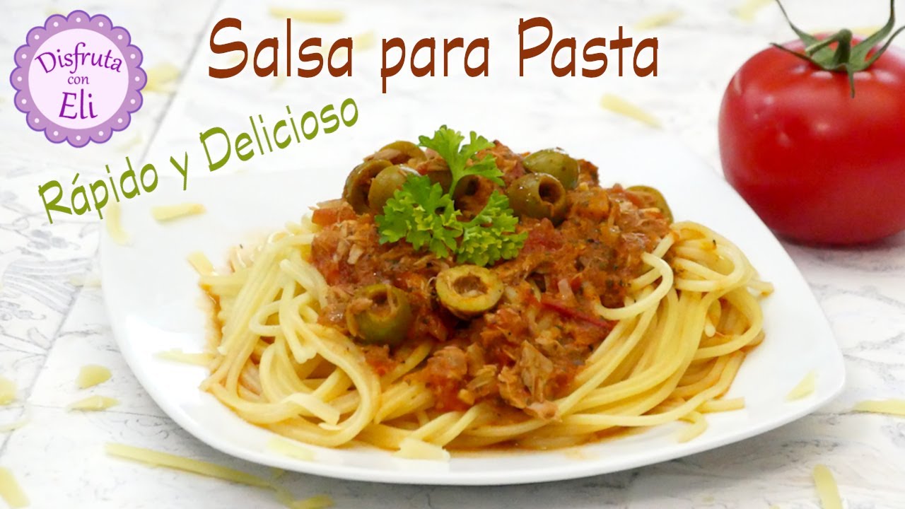 Salsa de atún con tomate para acompañar pastas / receta rápida y fácil ...