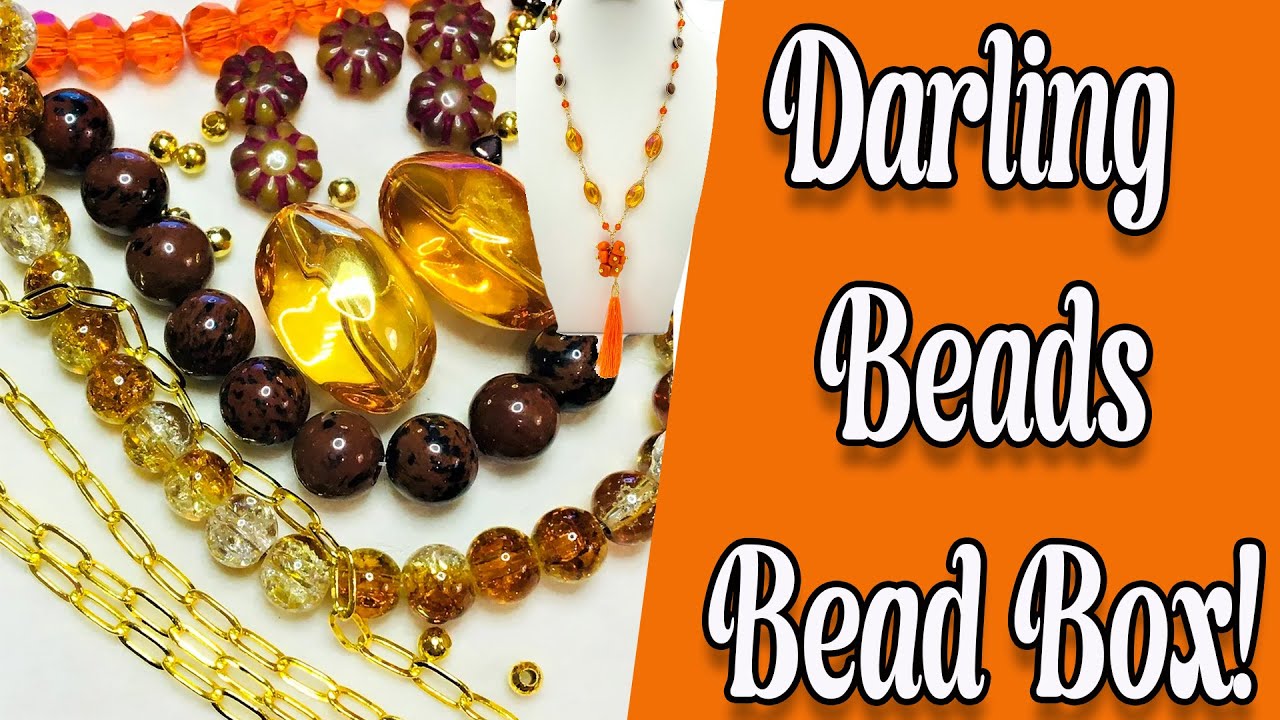 Beaded Tassel Pendant Using December's Darling Bead Box! - YouTube