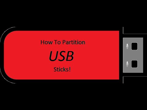 How To Partition A USB Stick! - YouTube
