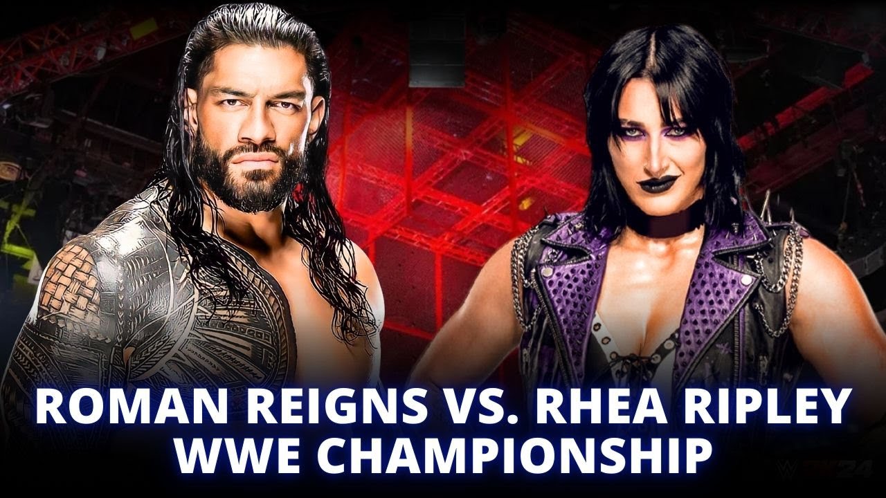 WWE - Roman Reigns vs. Rhea Ripley | WWE 2K25 Inter-Gender Gameplay ...