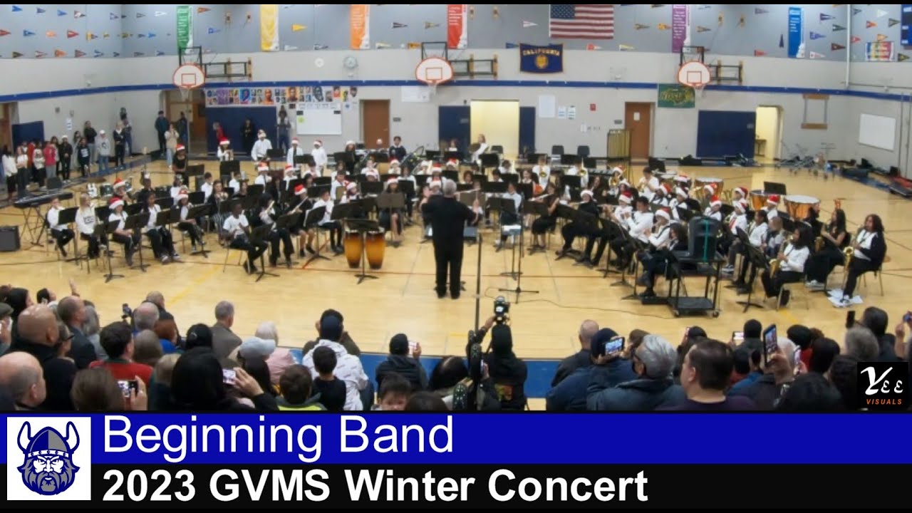 2023 GVMS BEGINNING BAND at Winter Concert - YouTube
