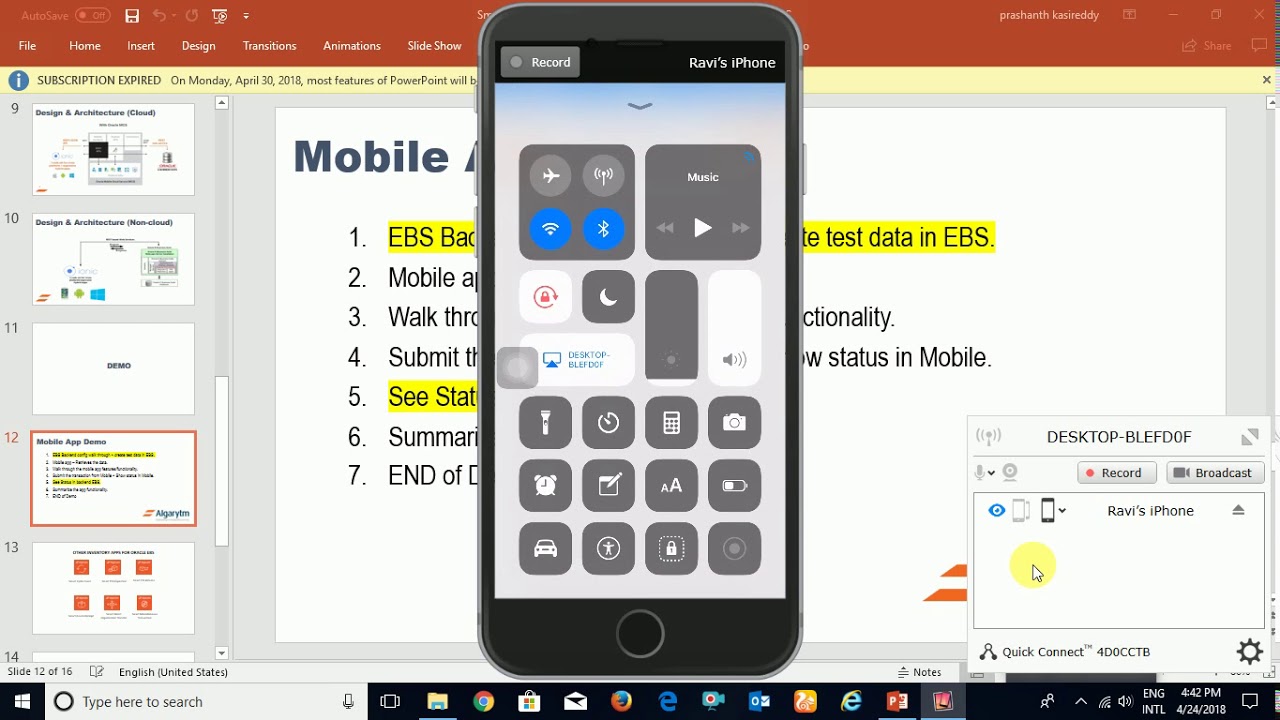Smart Mobile Move Order App Demo | Oracle Mobile Inventory Management ...