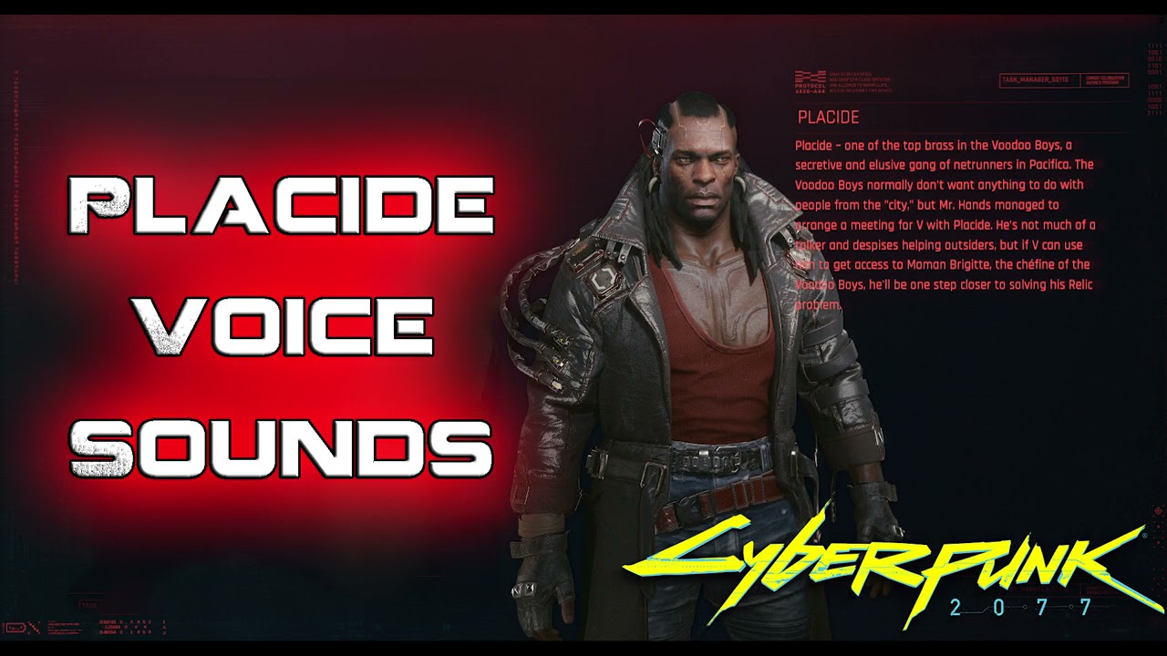 Cyberpunk 2077: Placide Voice Sounds - YouTube