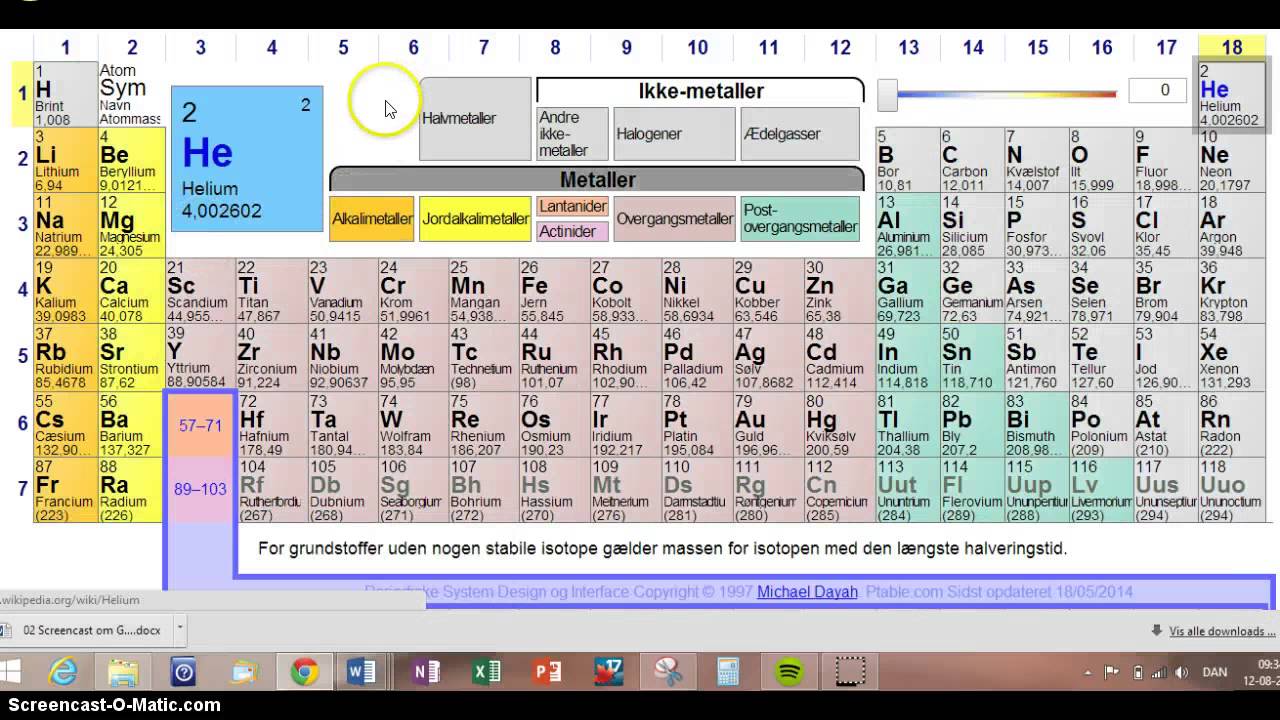 jaja.. det periodiske system - YouTube