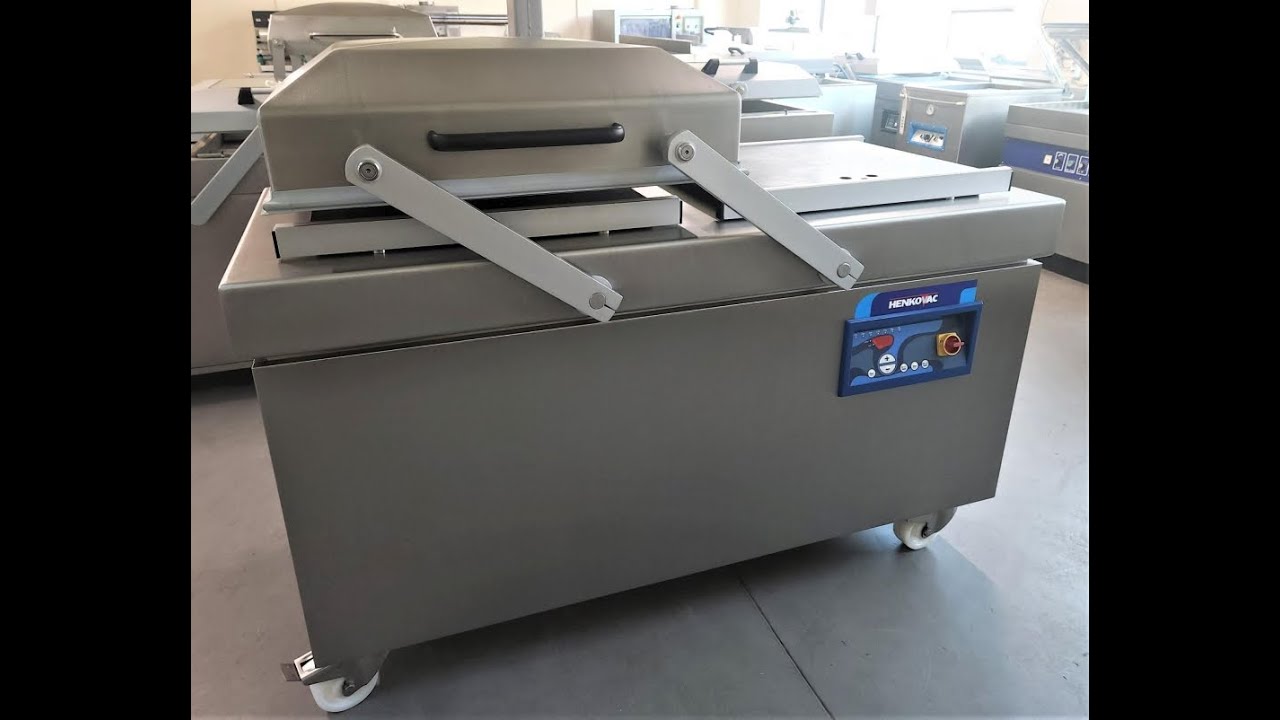 Double-chamber vacuum packing machine HENKOVAC - YouTube