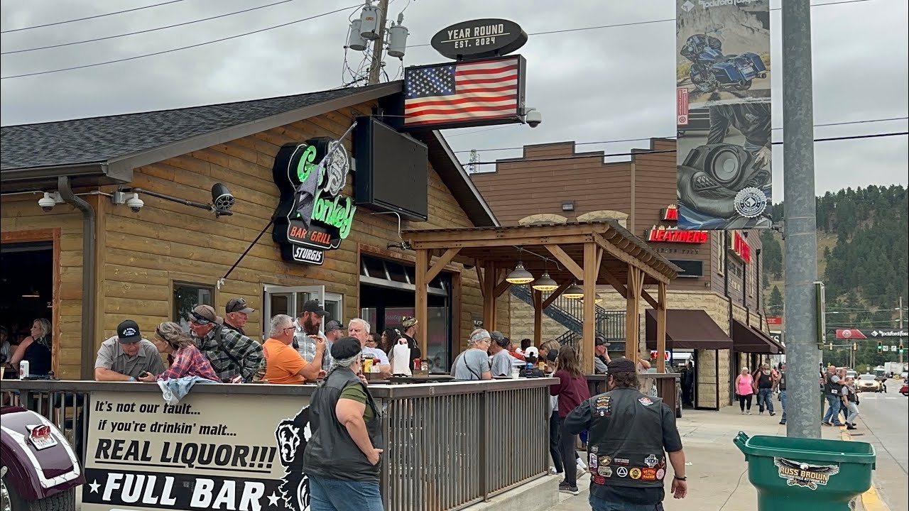 Sturgis 2024: Walk to the Gas Monkey Bar and Grill in Sturgis, SD ...