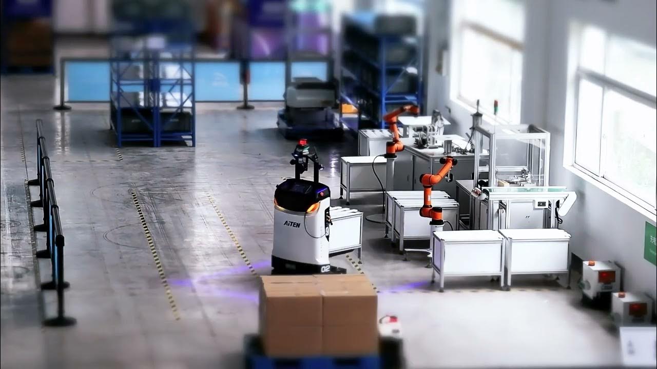 AiTEN Robotics | AGV Demonstration | Multi-vehicle Cooperation for #smartfactory #AGVROBOTS ...