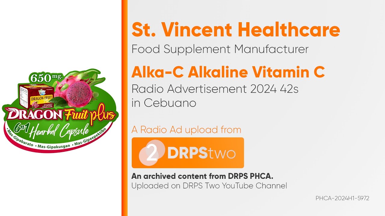 Alka-C Alkaline Vitamin C Radio Ad 2024 42s (in Cebuano) - YouTube