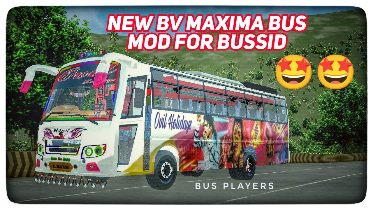BV MAXIMA BUS MOD FOR BUSSID || BV MAXIMA TOURIST BUS MOD || REVIEW ...