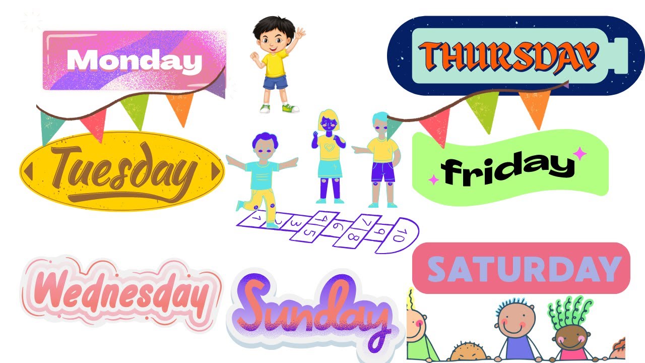 Days Of The Week With Spellings Slow Version For Kids To Learn days-of-the-week-with-spellings-slow-version-for-kids-to-learn