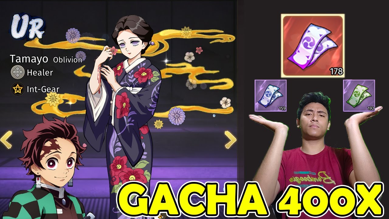 FREE TAMAYO !! MARI GACHA 400X UNTUK UPGRADE ZENITSU & TAMAYO | GHOST ...