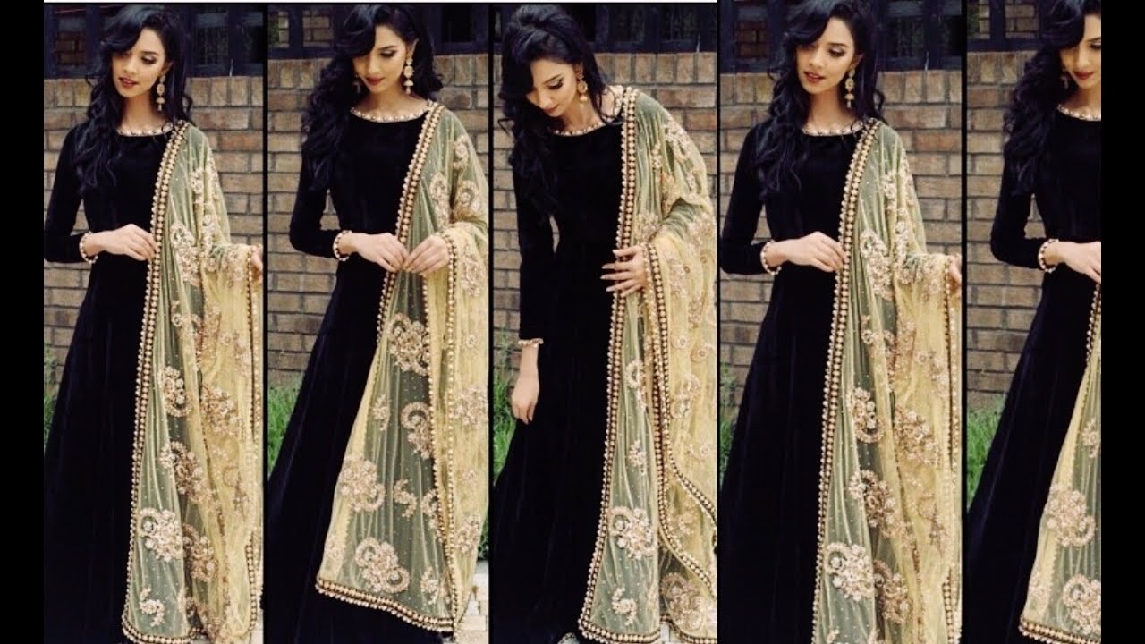 VELVET DESIGNER GOWN MAKING TUTORIAL/CUTTING N STITCHING TUTORIAL - YouTube