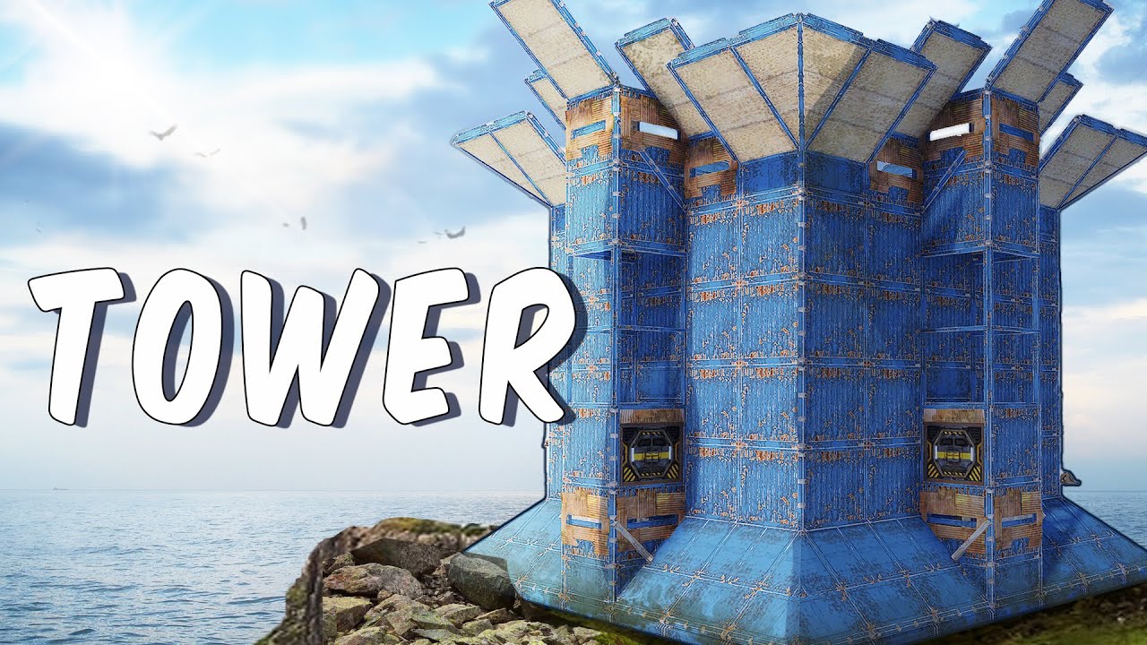 The TOWER - 3x3 - 5 Bunkers - Small Group / Rust Base Design - YouTube