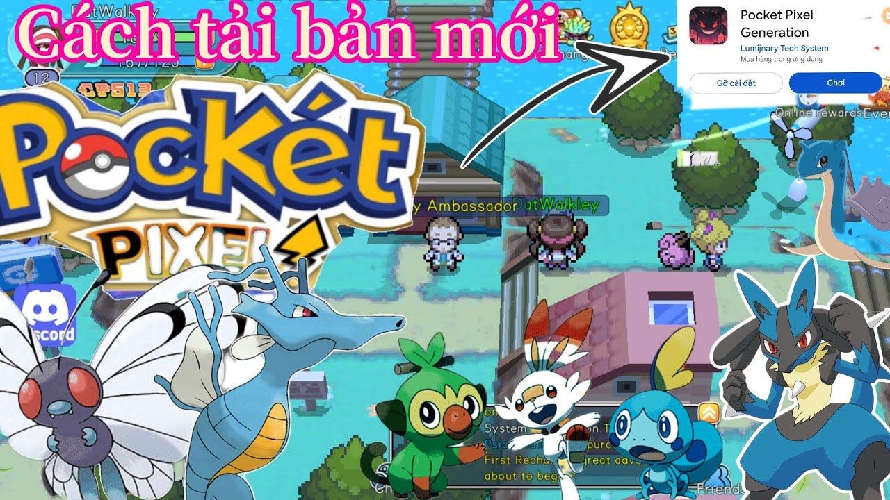 Pocket Pixel: Cách Tải Bản Mới Pokemon PXel Ganeration New Update Games ...
