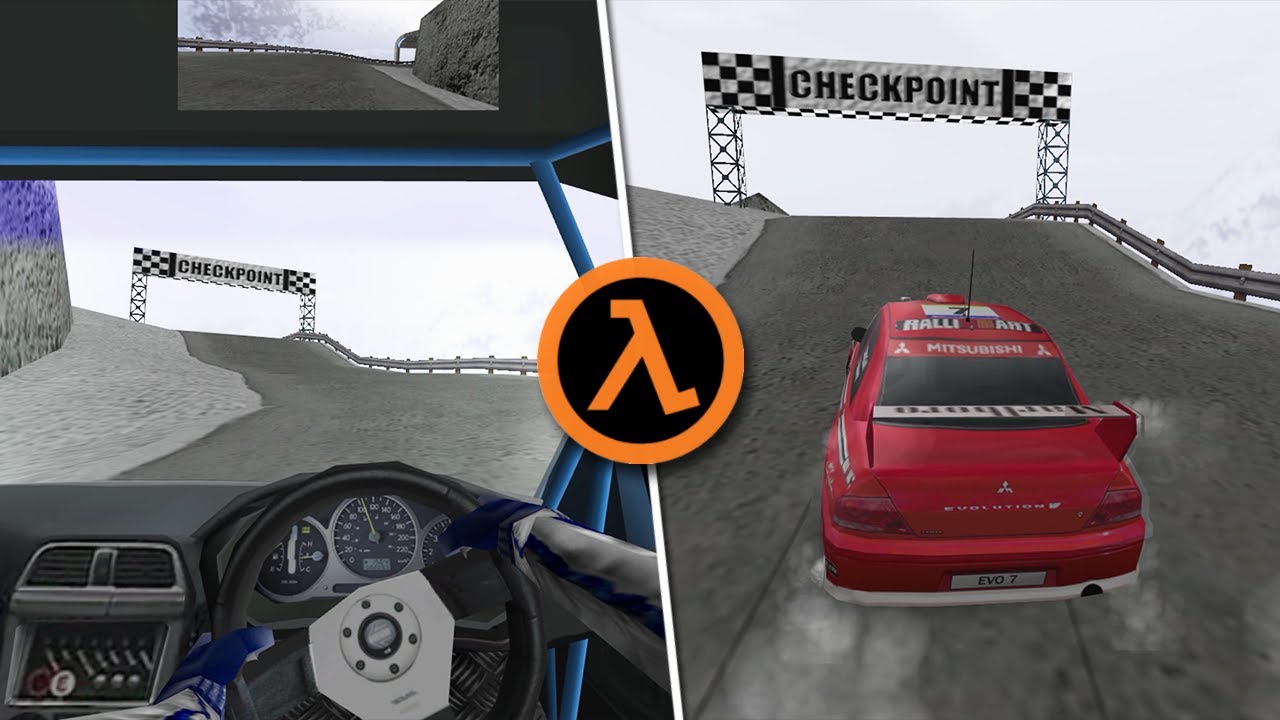 Half-Life but it's Rally Game (HL Rally Mod) - YouTube