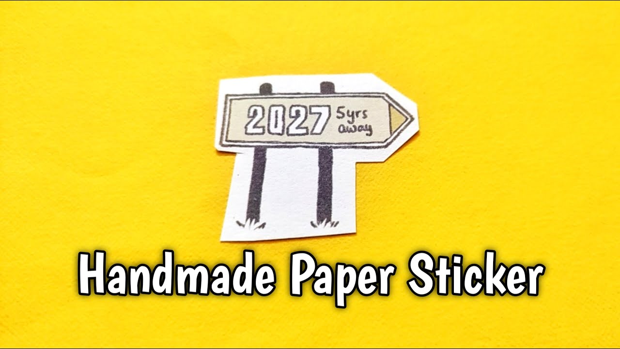 Make Paper Sticker At Home | How to make paper Sticker At home ...