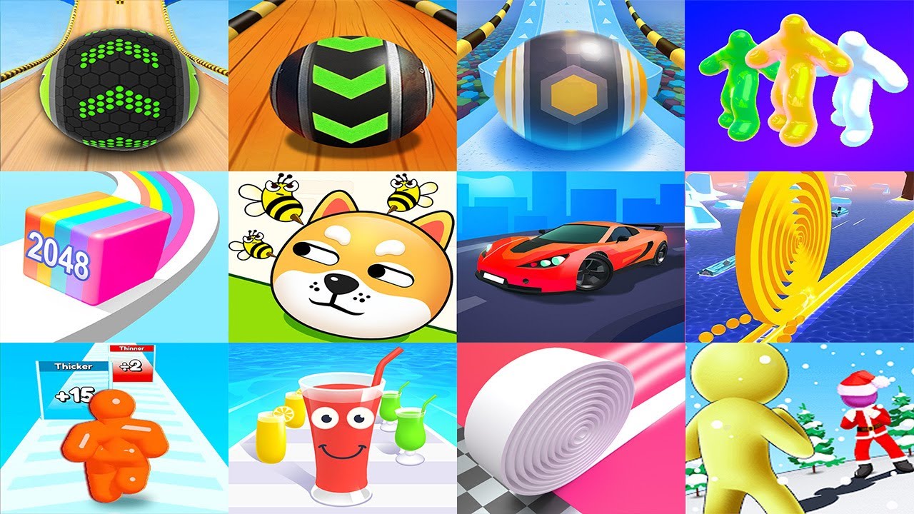 Going Balls VS Sky Rolling Balls Ball Run 2048 Blob Runner 3D Flag ...