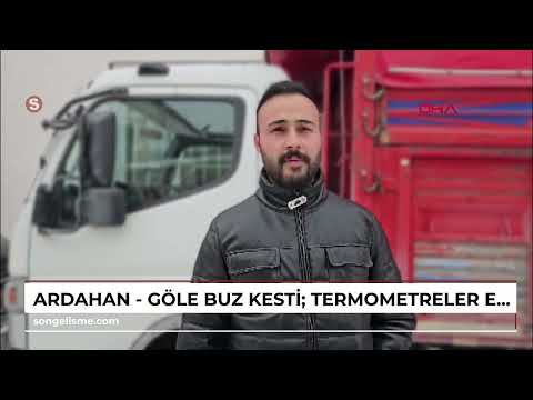 Ardahan - Göle buz kesti; termometreler eksi 39,7 dereceyi gösterdi